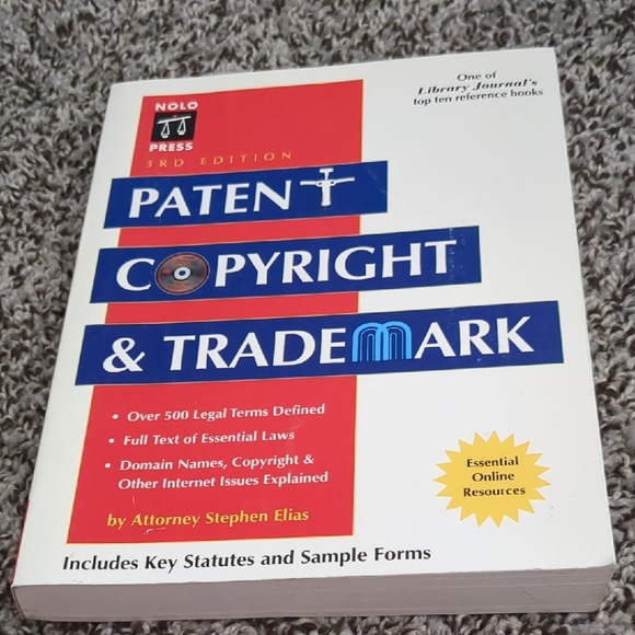 Accents | Patent Copyright Trademark Book | Poshmark